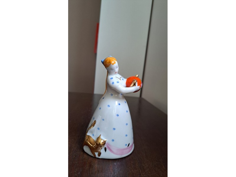 Dulevo porcelan figura - Devojka (SSSR, 2. klasa)