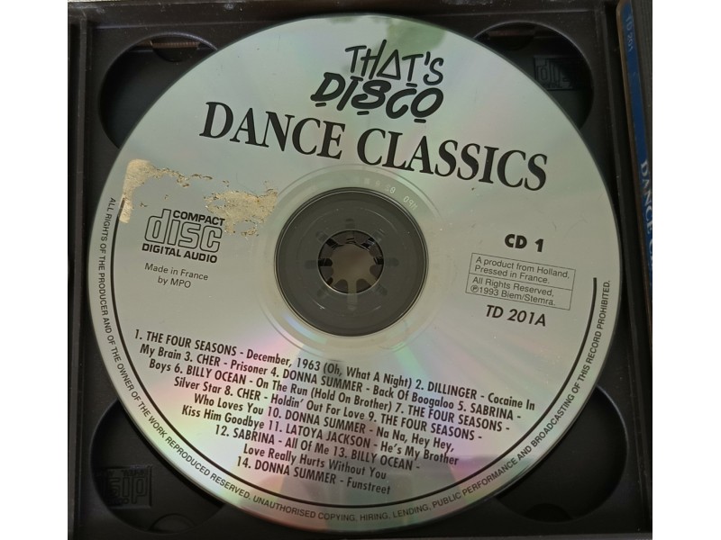 cd Dance Classics Volume 1 BEZ OMOTA
