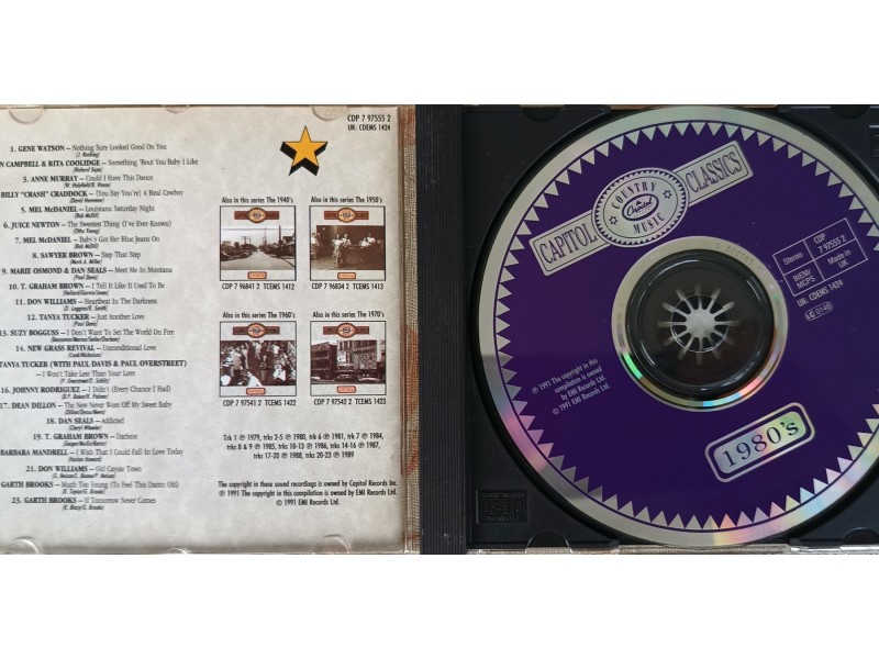 cd Capitol Country Music Classics 1980`s