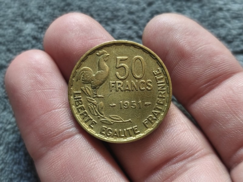 Francuska 50 franc 1951