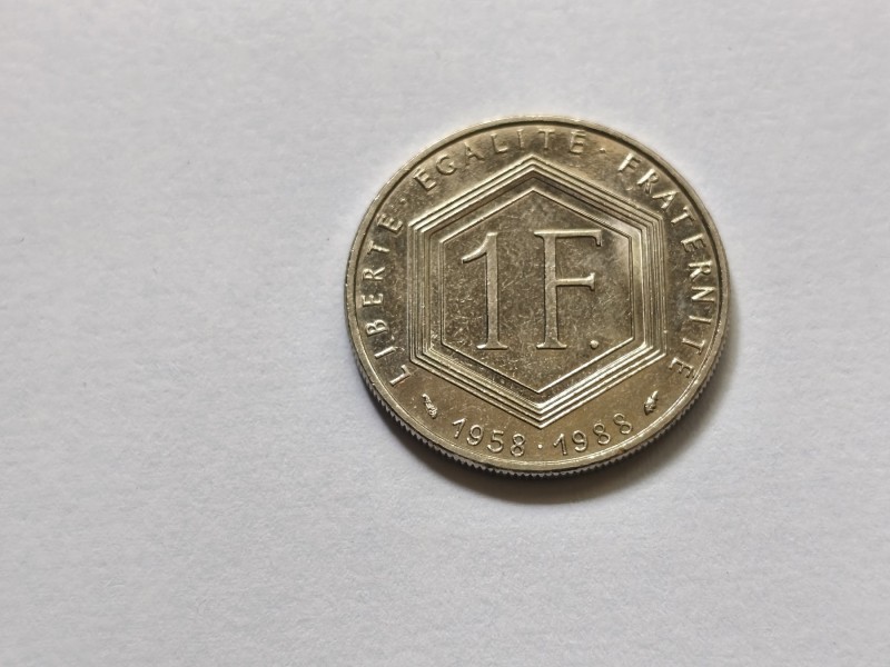 Francuska 1 franc 1988 - jubilarni