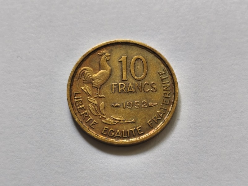 Francuska 10 franc 1952