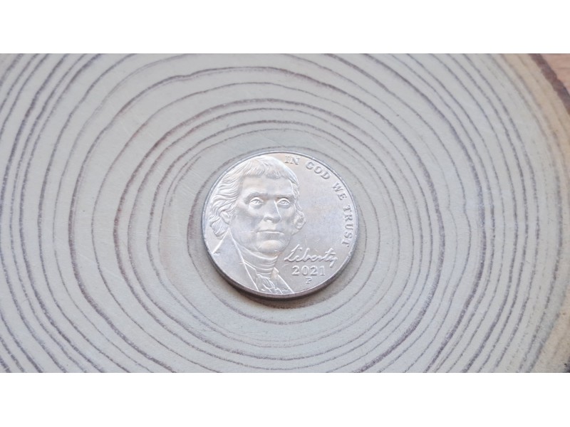 USA FIVE CENTS 2021 GODINA
