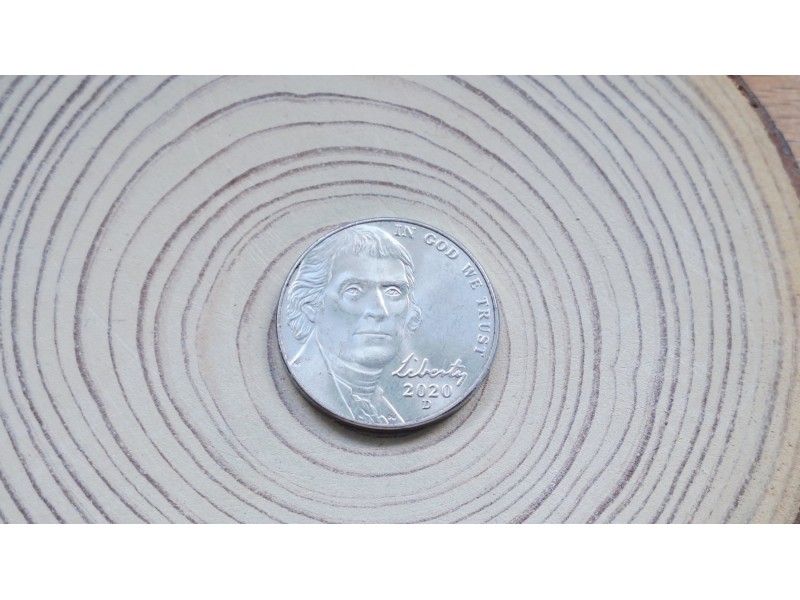 USA FIVE CENTS 2020 GODINA