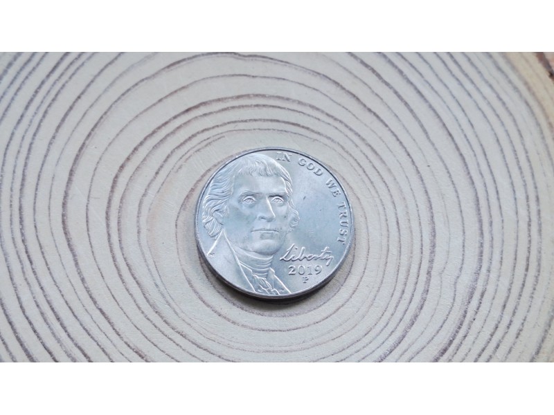USA FIVE CENTS 2019 GODINA