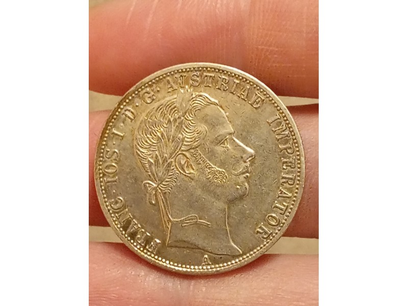 1 florin 1859g. srebro 12,34g. odlicna kovanica