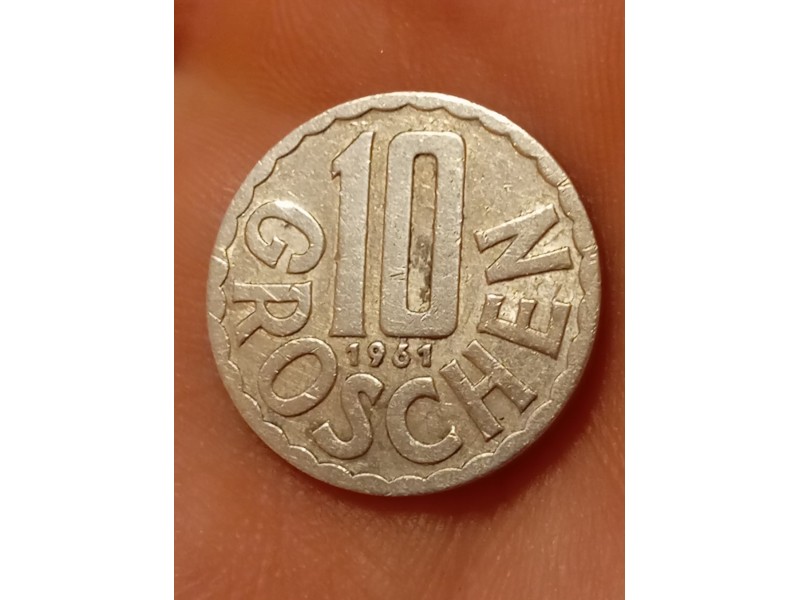 10 groschen 1961g.