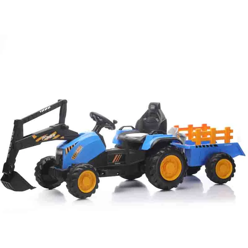 Dečji traktor sa prikolicom i pokretnom kašikom