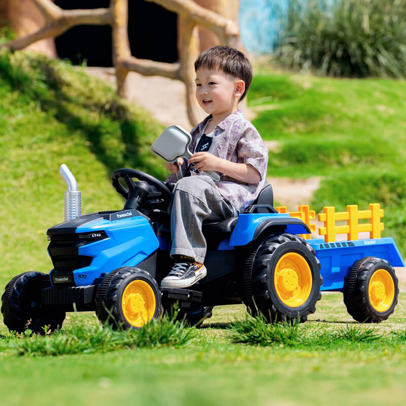 Dečji traktor sa prikolicom na akumulator