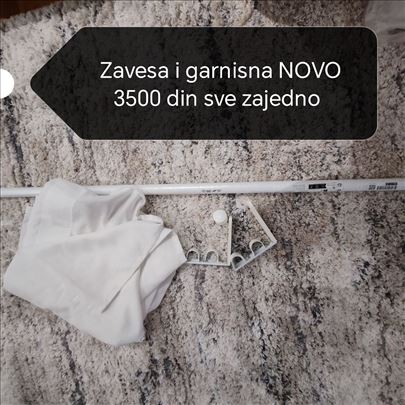 Zavesa i garnisna novo