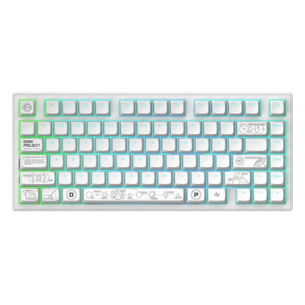 DARK PROJECT ALU Terra Nova R2 White Bežična gaming tastatura (ANSI)