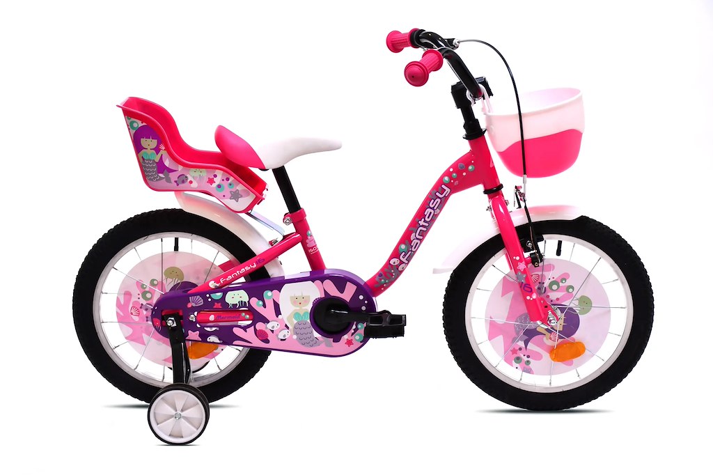 BICIKL ADRIA FANTASY 16"HT pink-belo