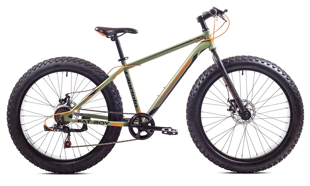 BICIKL CAPRIOLO FAT BOY 26"/7HT zeleno-oranž 17"