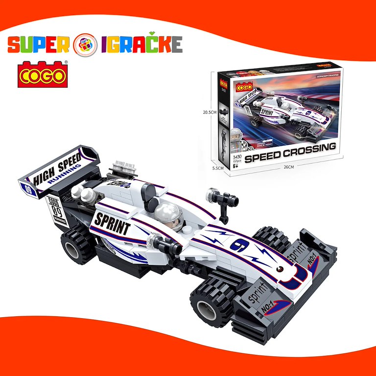 COGO KOCKICE - TRKAČKA FORMULA 157 DELOVA