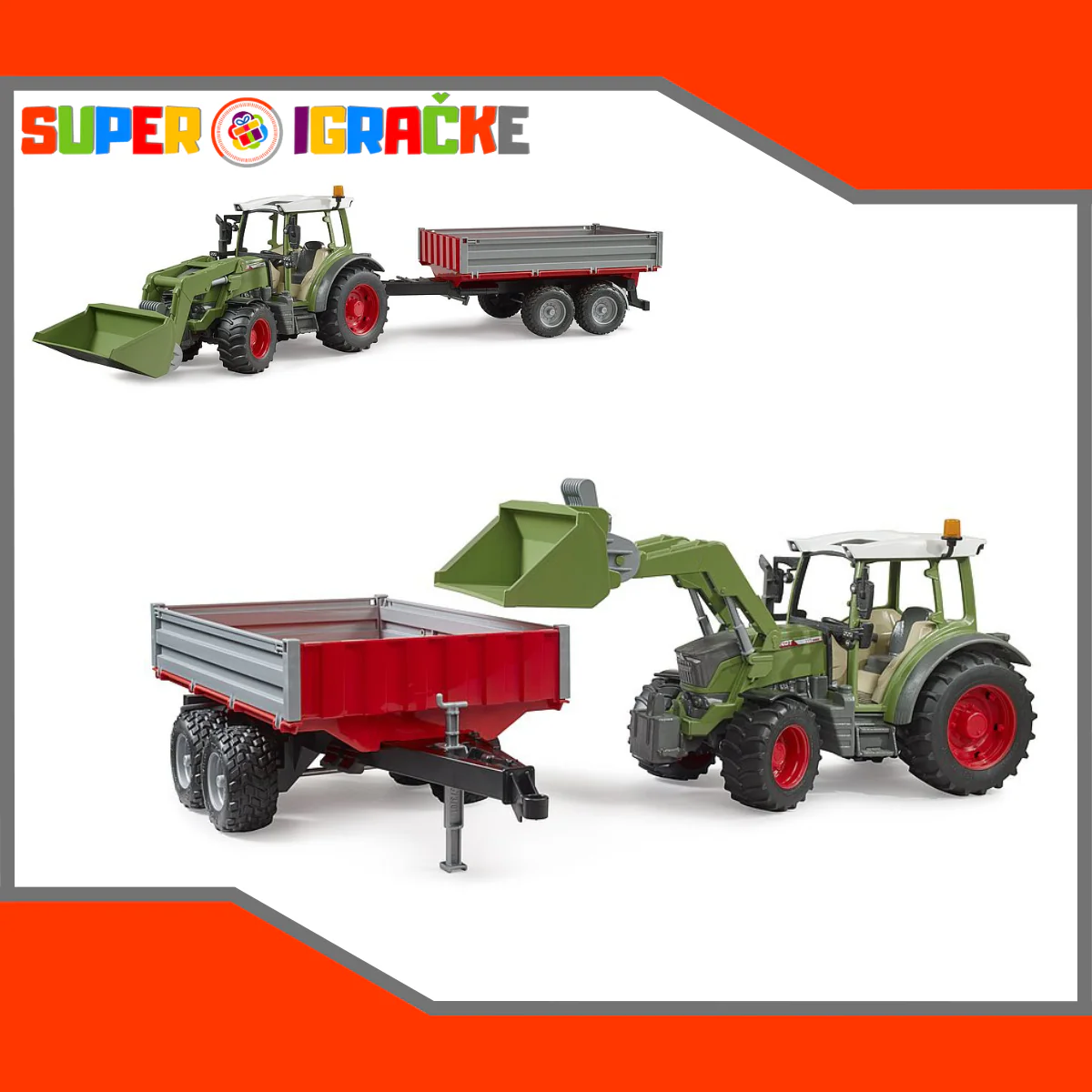 TRAKTOR FENDT VARIO 211 SA PRIKOLICOM I UTOVARIVAČEM