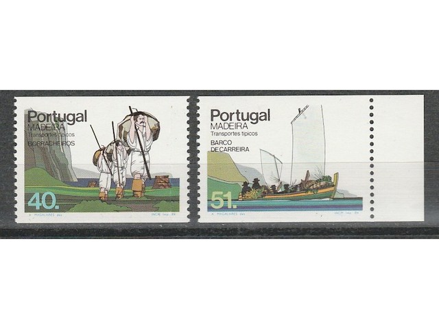 Madeira-Tradicionalna prevozna sredstva na Madeiri-1984