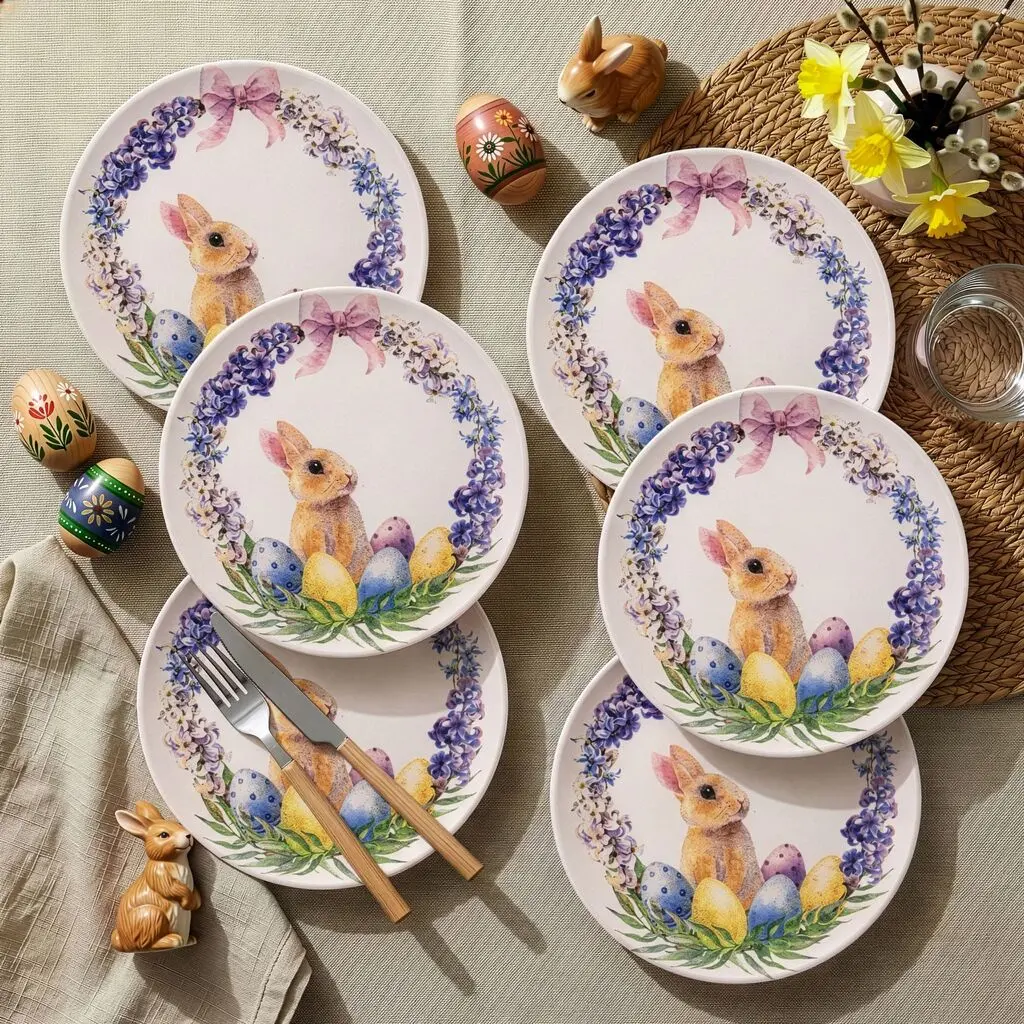 Hermia Set dezertnih tanjira, 6 komada, Šareni