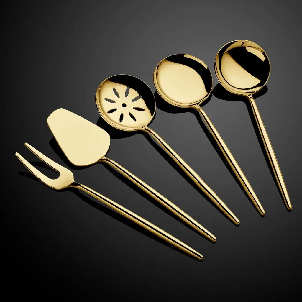 Hermia Servisni set, 5 komada, Zlatne boje