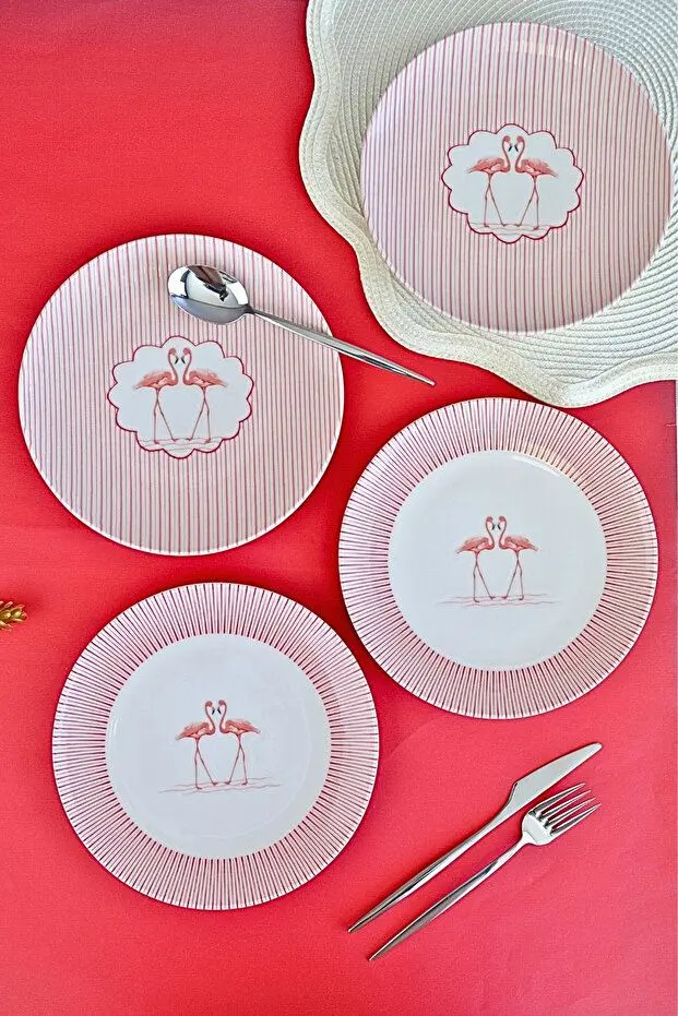 Hermia Set dezertnih tanjira, 4 komada, Šareni