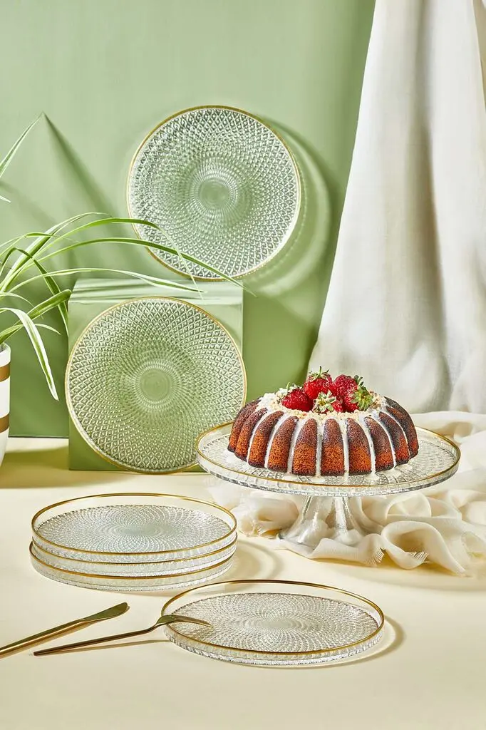Hermia Set dezertnih tanjira, 7 komada, Providni