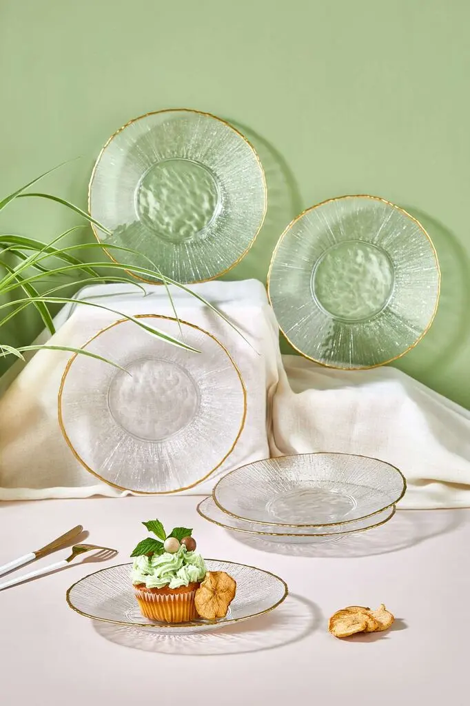 Hermia Set dezertnih tanjira, 6 komada, Providni