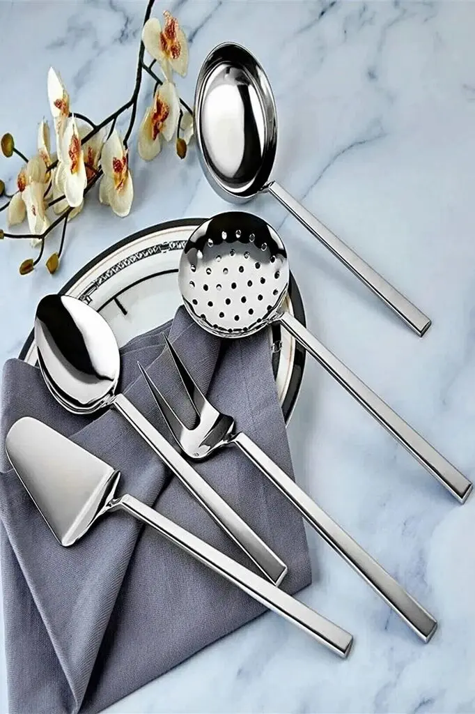Hermia Servisni set, 5 komada, Sivi