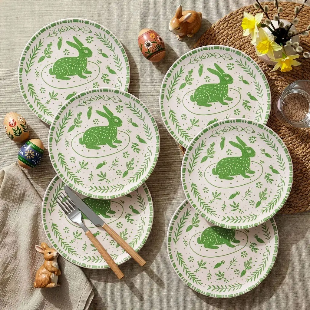 Hermia Set dezertnih tanjira, 6 komada, Zeleni