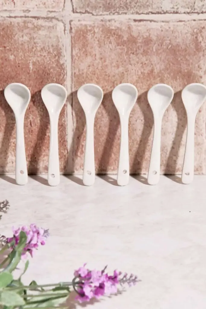 Hermia Set kašika, 6 komada, Beli