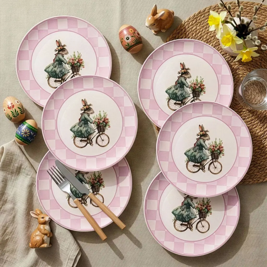 Hermia Set dezertnih tanjira, 6 komada, Šareni