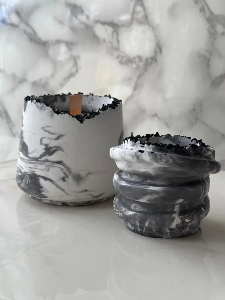 Aberto Design Set Mirisnih sveća 43ST, Sivo-beli