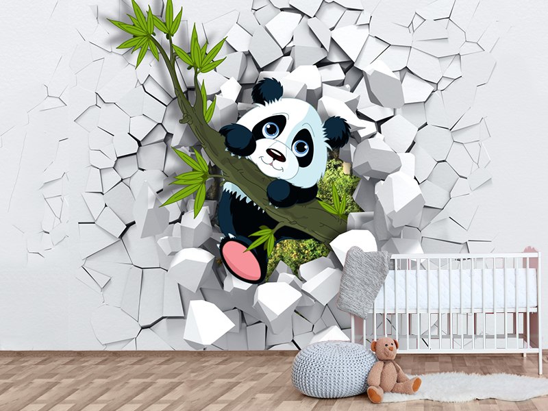 Mala Panda na Bambusu