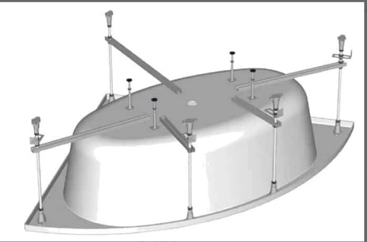 Postolje za kadu UN CKM 120-150