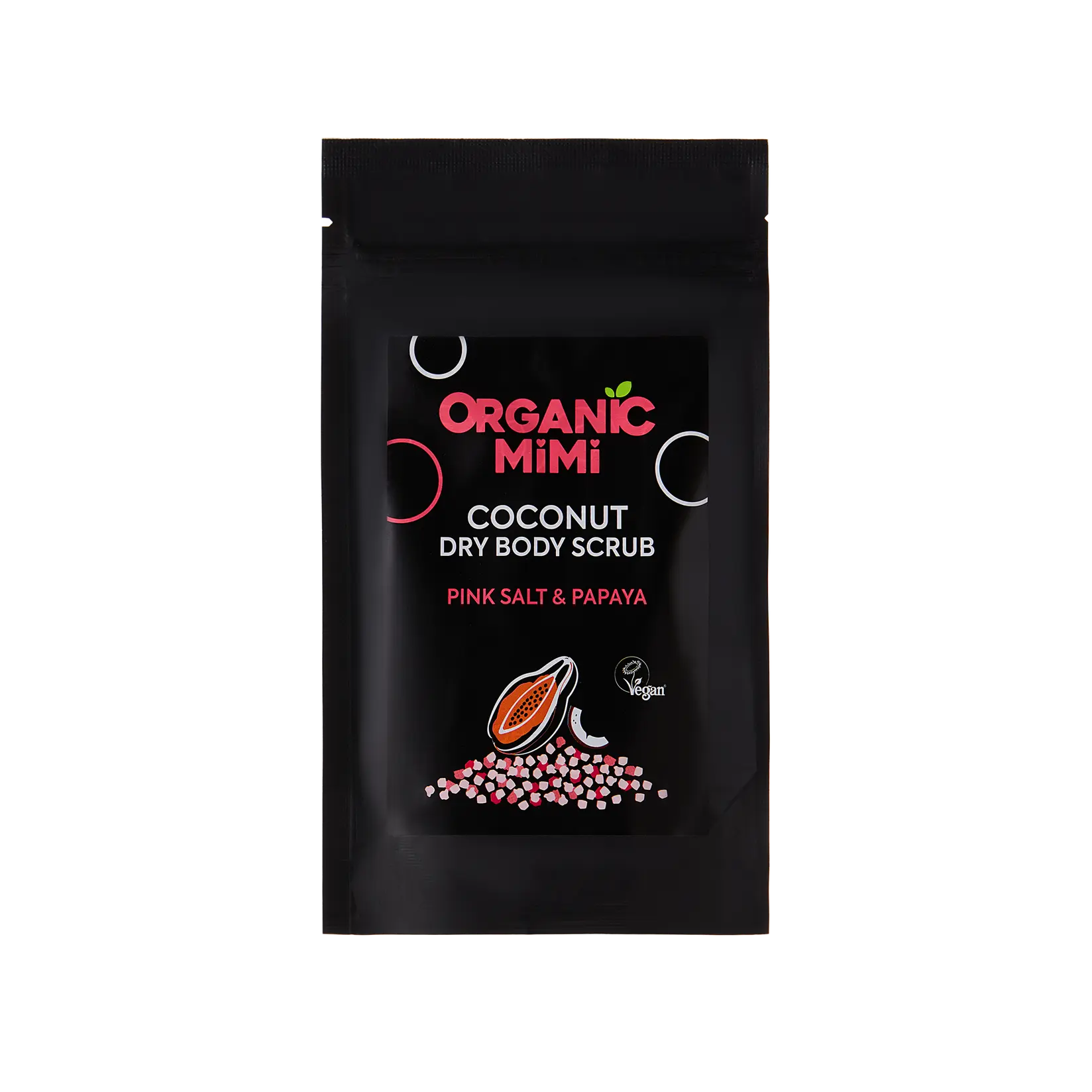 Organic Mimi Coconut suvi piling za telo PINK SALT & PAPAYA, 150g