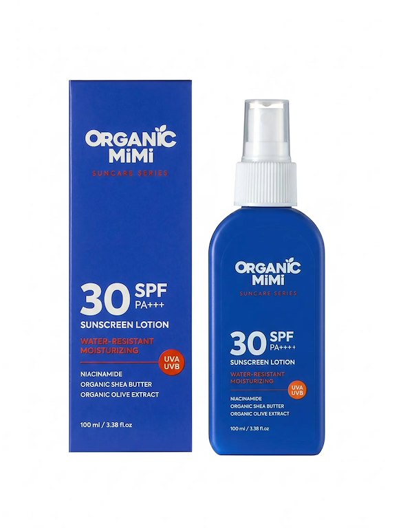 Organic Mimi losion za sunčanje za lice i telo SPF 30, 100ml