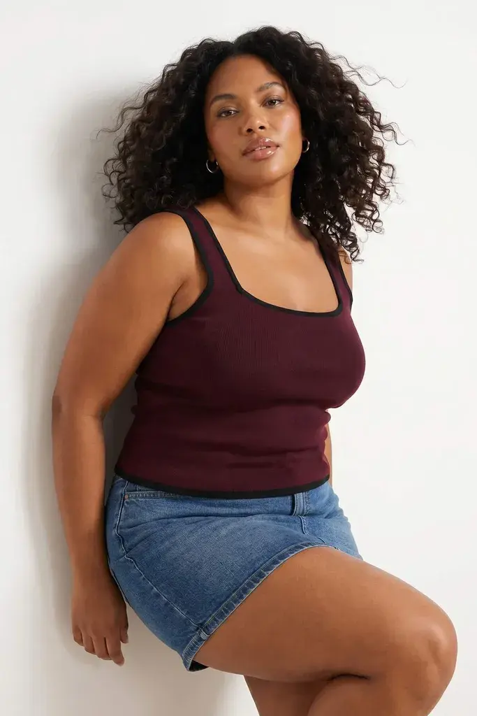 Trendyol Curve Ženska bluza Tbbss24Af00052, Bordo