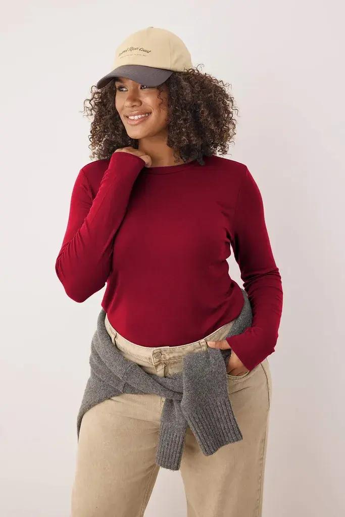 Trendyol Curve Ženska bluza Tbbaw25Af00027, Bordo