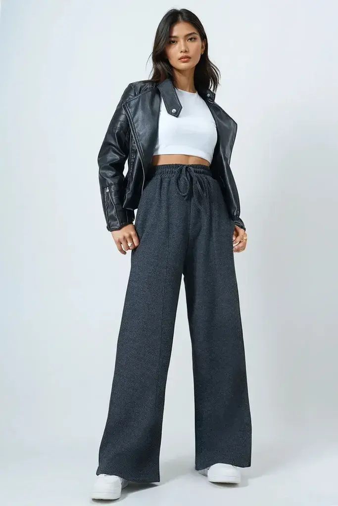 Trend Alacati Stili Ženske pantalone Alc-X14549, Sive