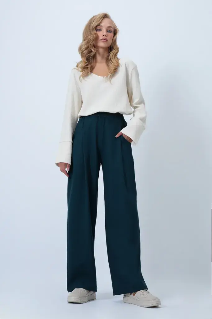 Trend Alacati Stili Ženske pantalone Alc-X14535, Petrolej