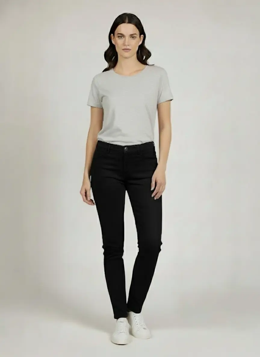 Elit Fashion Ženske pantalone, Regular, Crne