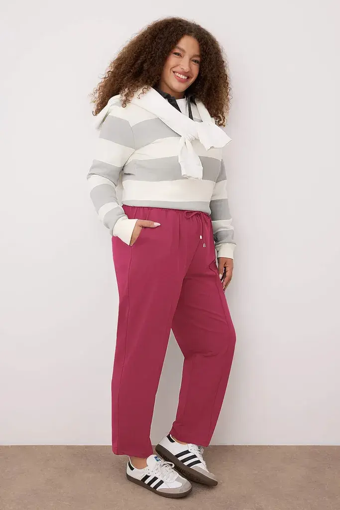 Trendyol Curve Ženski donji deo trenerke Tbbaw26Aj00009, Roze