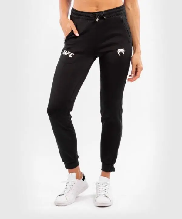 Venum Ženski donji deo trenerke UFC Authentic Fight Night, Crno-beli