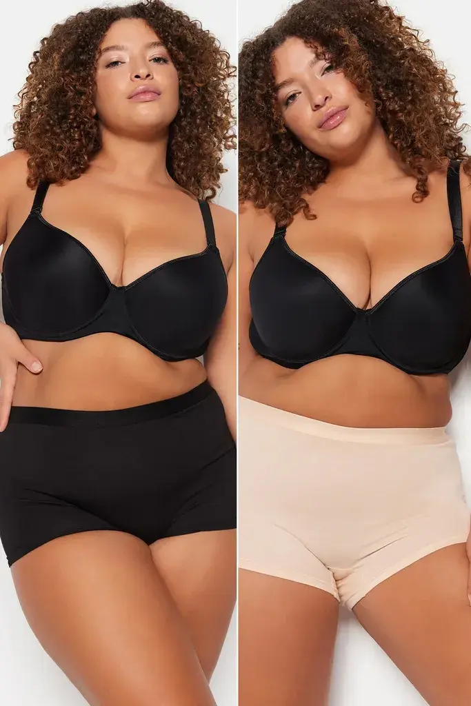 Trendyol Curve Ženski set bokserica TBBSS23CM00025, 2 komada, Šareni