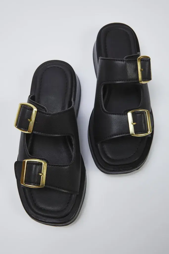 Trendyol Shoes Ženske papuče Takss25Te00044, Crne