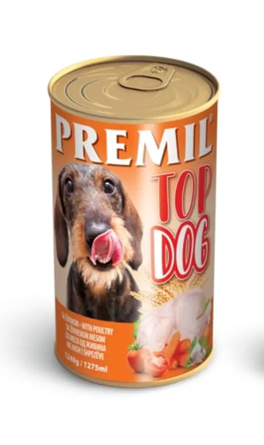 Premil Vlažna hrana za pse Top Dog, Piletina, 1240 g