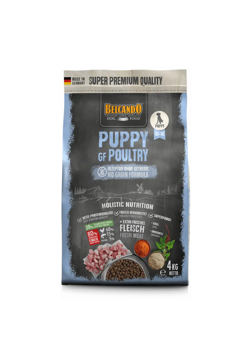 BELCANDO Granule za rast i razvoj štenaca Puppy gravy, Do 4 meseca, 4 kg