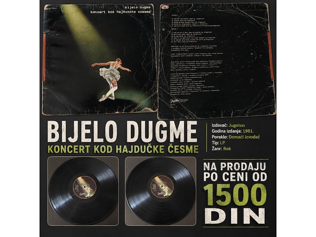 LP Bijelo Dugme – Koncert Kod Hajdučke česme