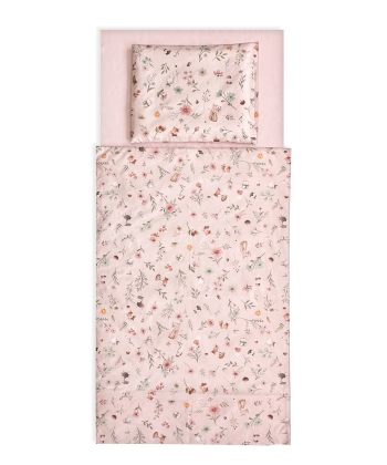 Textil posteljina (navlake) za krevetac za bebe Cvetna družina 3 U 1