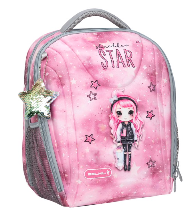 BELMIL ergonomski ranac 338-82 Glitter Galaxy Girl
