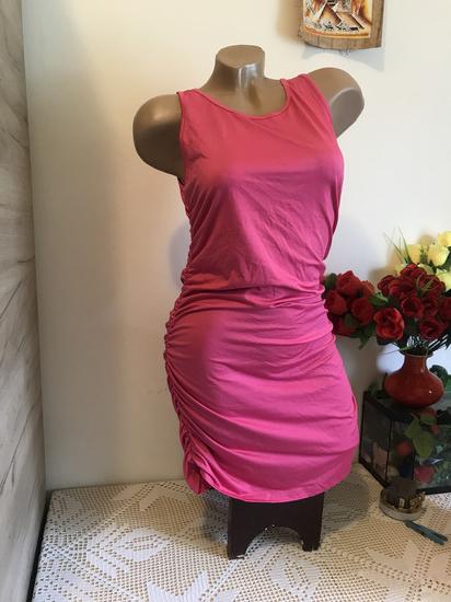 Nova M.B.21 pink mini sa naborima haljina S/M