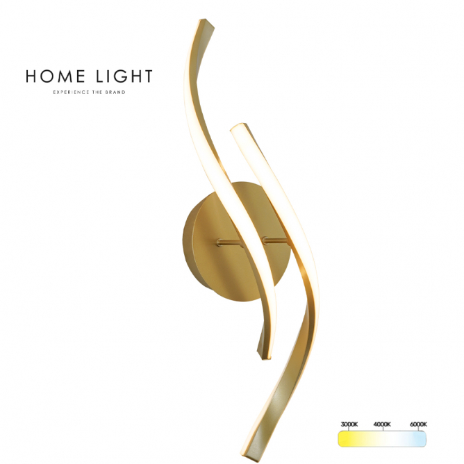 SOLEA 162 ZIDNA LAMPA ZLATO 12W CCT HOME LIGHT